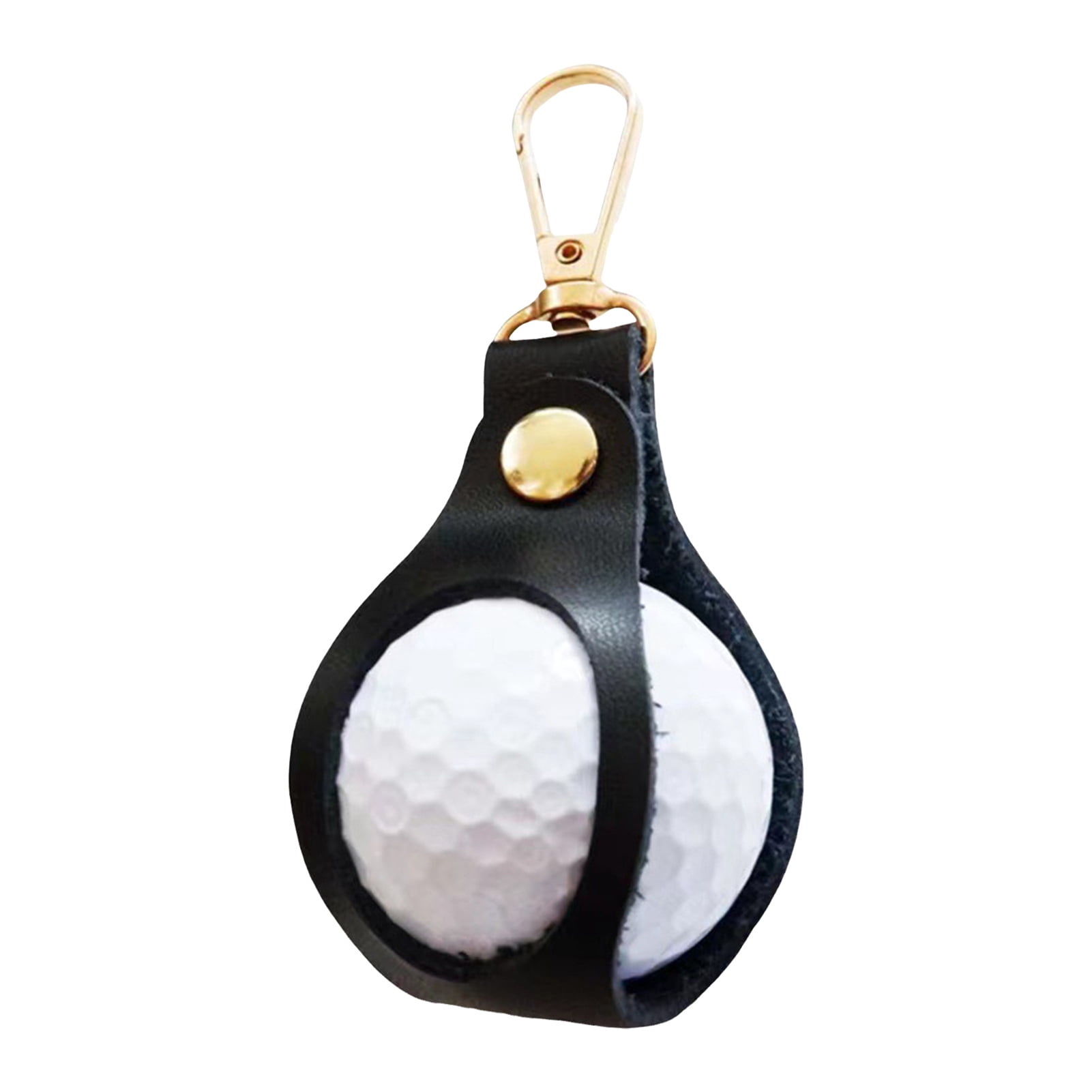 Golf Ball Bag with Clip Cling to Pants Hoop Faux Leather Anti-slip ...