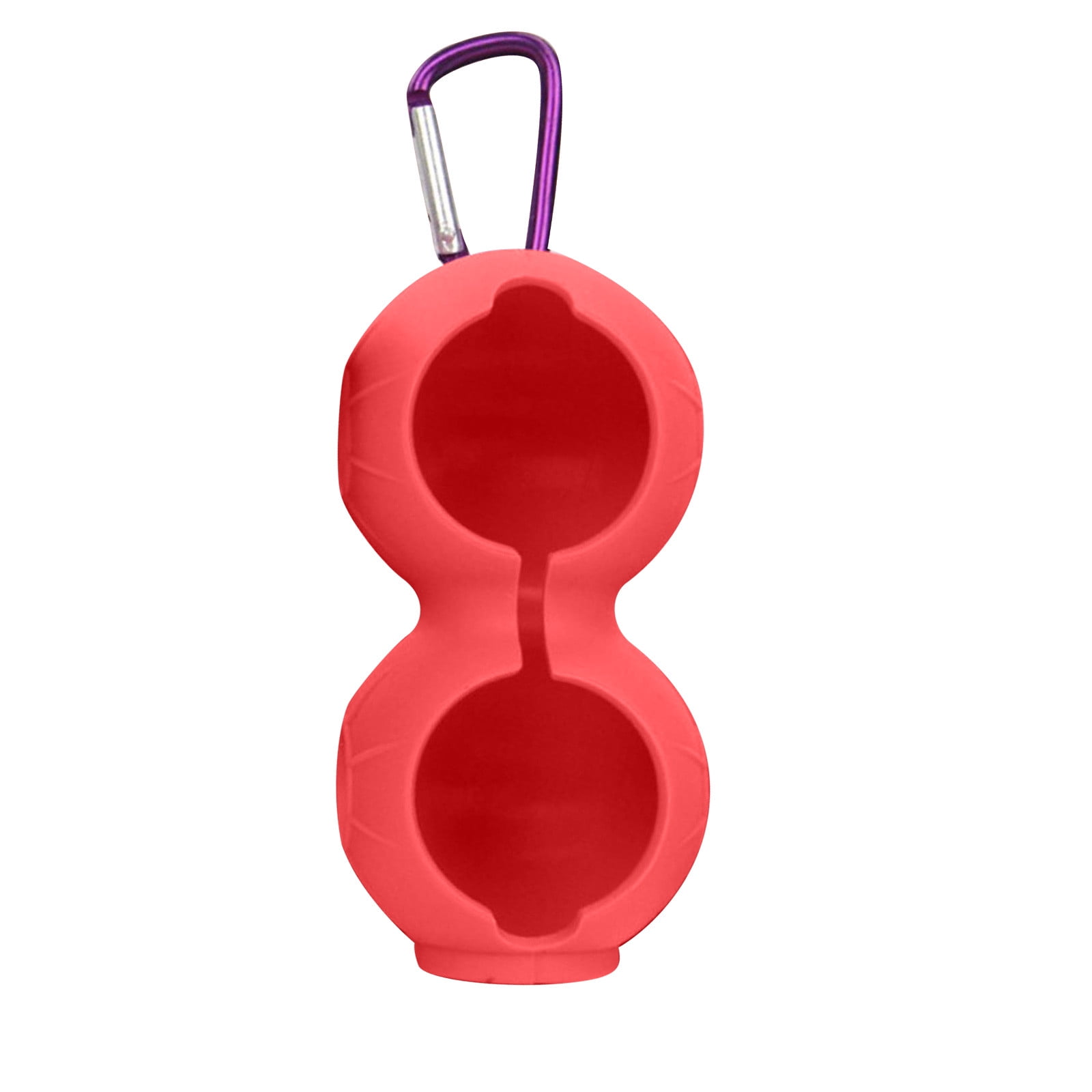 Golf Ball Carrier, 2-Ball Holder, Soft Protective Material, Carabiner ...