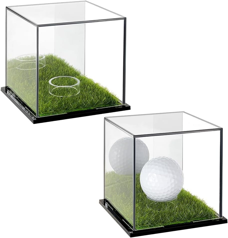 Golf Ball Display Case Acrylic Golf Ball Holder Stand Clear Display Box ...