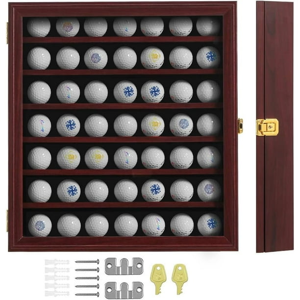Golf Ball Display Case - Golf Ball Holder Gift for Golf Enthusiasts ...