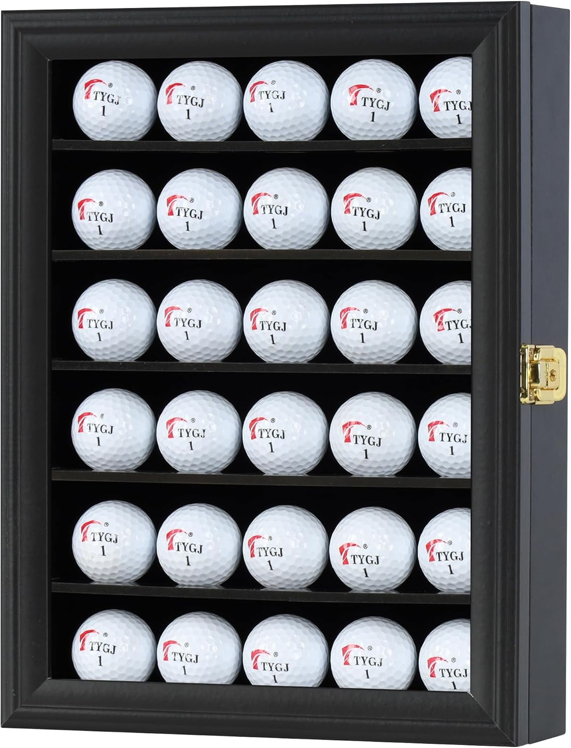Golf Ball Display Case for Up to 30 Golf Balls, Display Cabinet Great ...