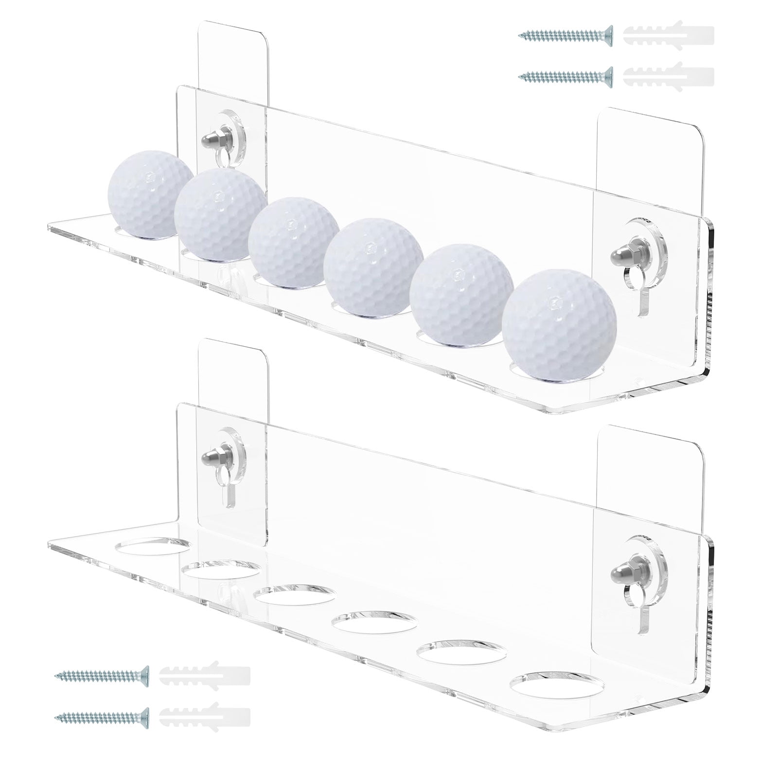 Golf Ball Display Rack Clear Acrylic Golf Ball Display Holder Holds 6 ...
