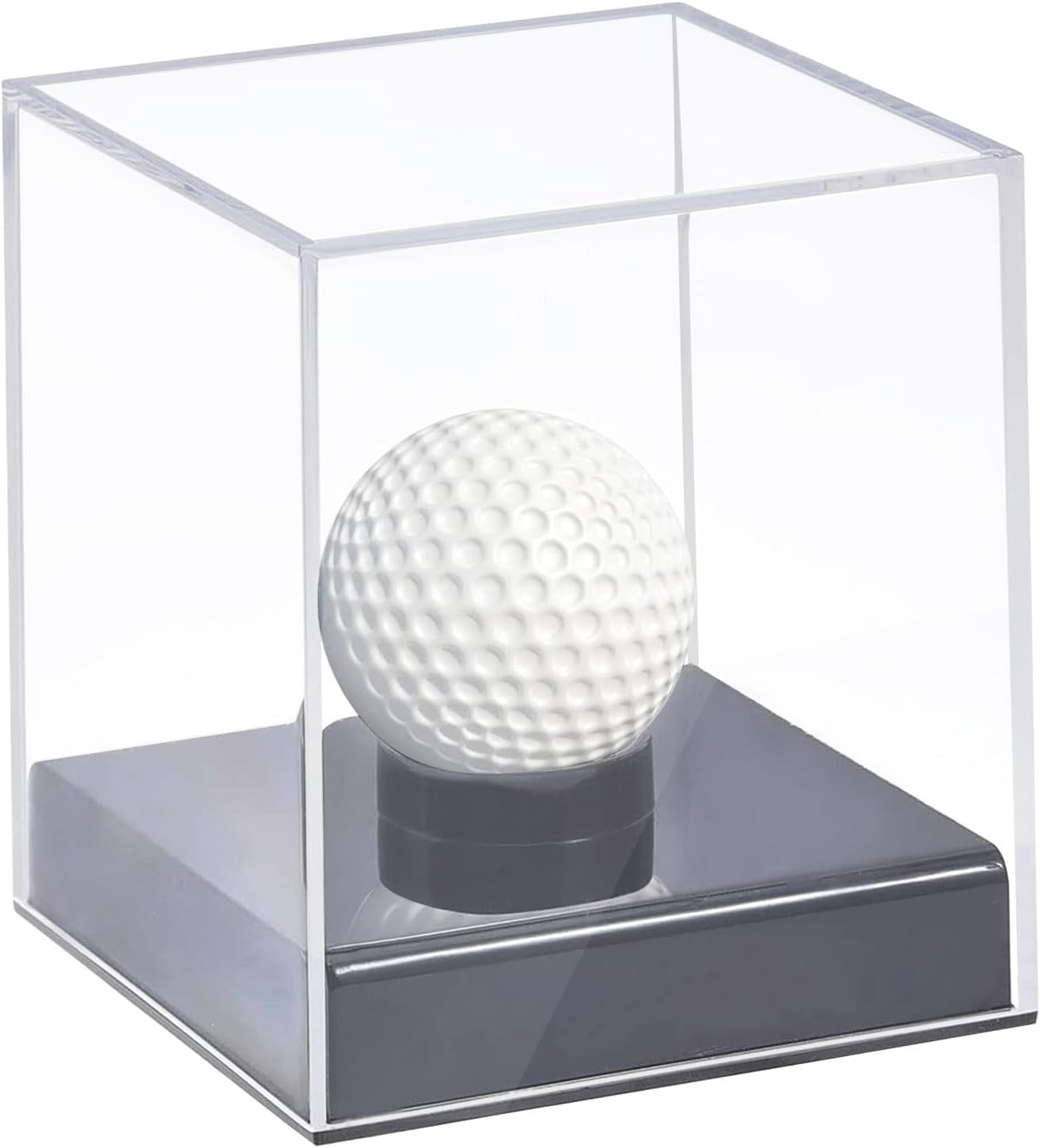Golf Ball Display Stand Cube Holder Square Transparent Acrylic Baseball ...