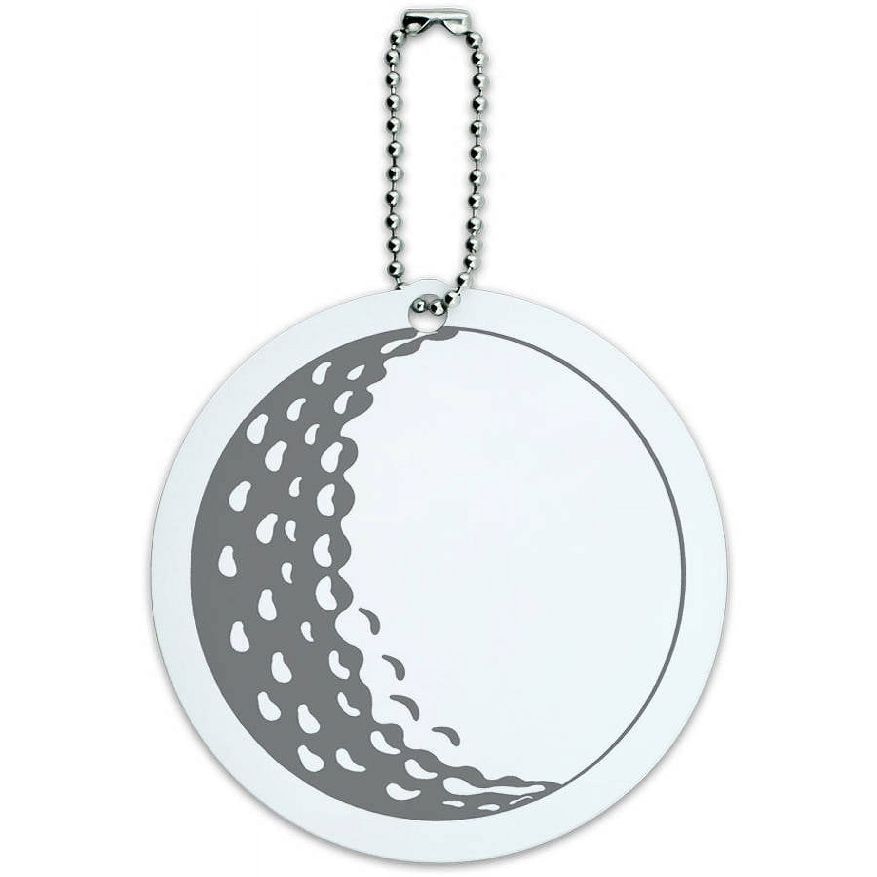 Golf Ball Golfing Golfer Round Luggage ID Tag Card for Suitcase or ...