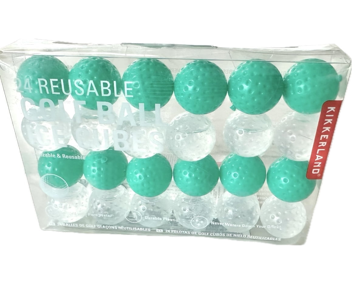 Golf Ball Ice Cubes Reusable 24 piece - Walmart.com