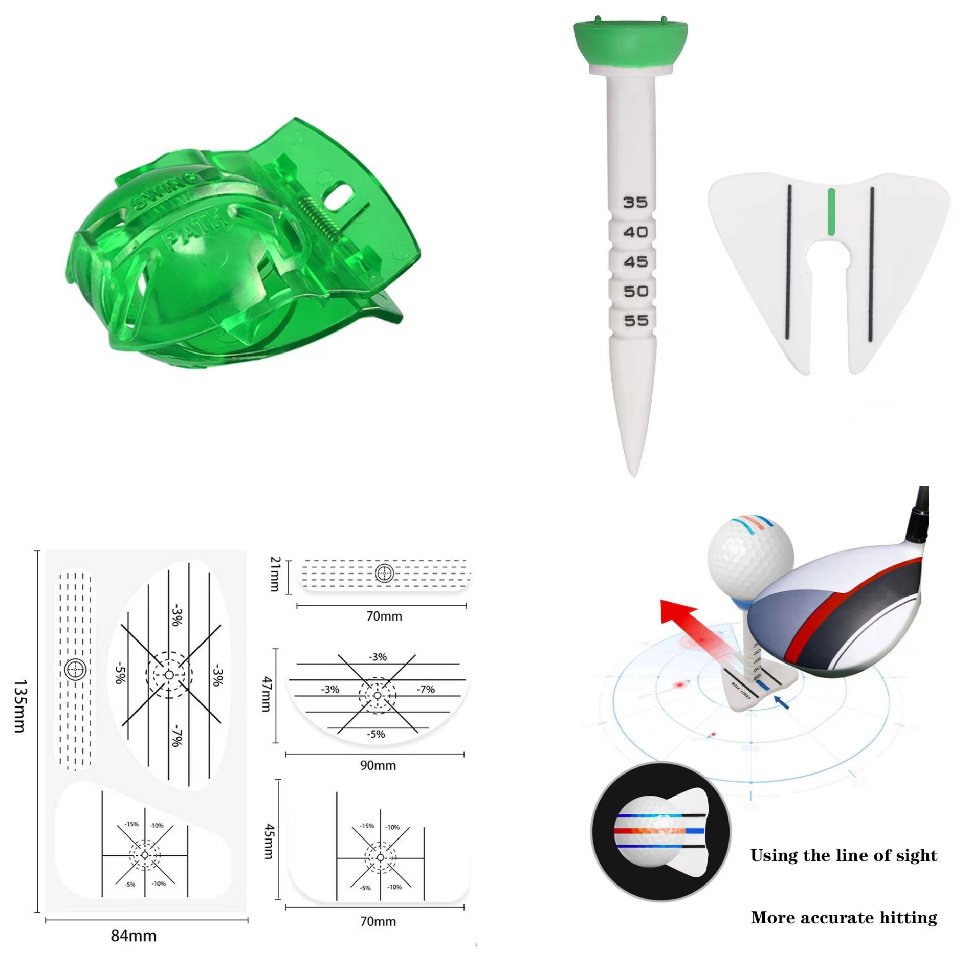 Golf Ball Line Marking Tool | Golf Putter Alignment Marking Tool | Golf ...