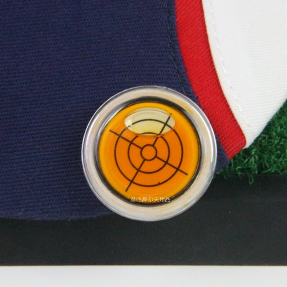 Golf Ball Marker with Cap Clip & Bubble Level, Round Golf Ball Markers ...