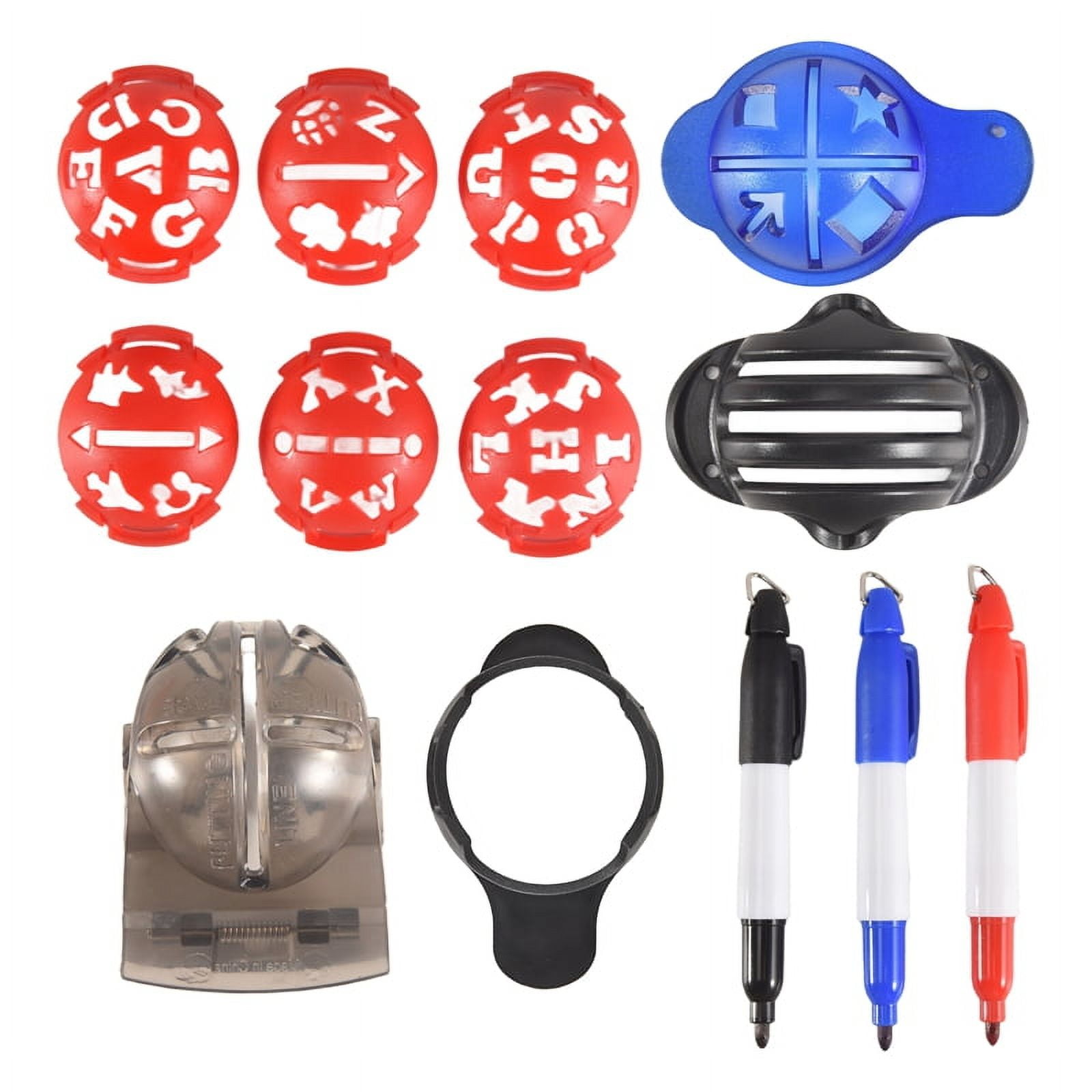 Golf Ball Marker,Color Line Markers Pens, Triple Track Plastic Marking ...