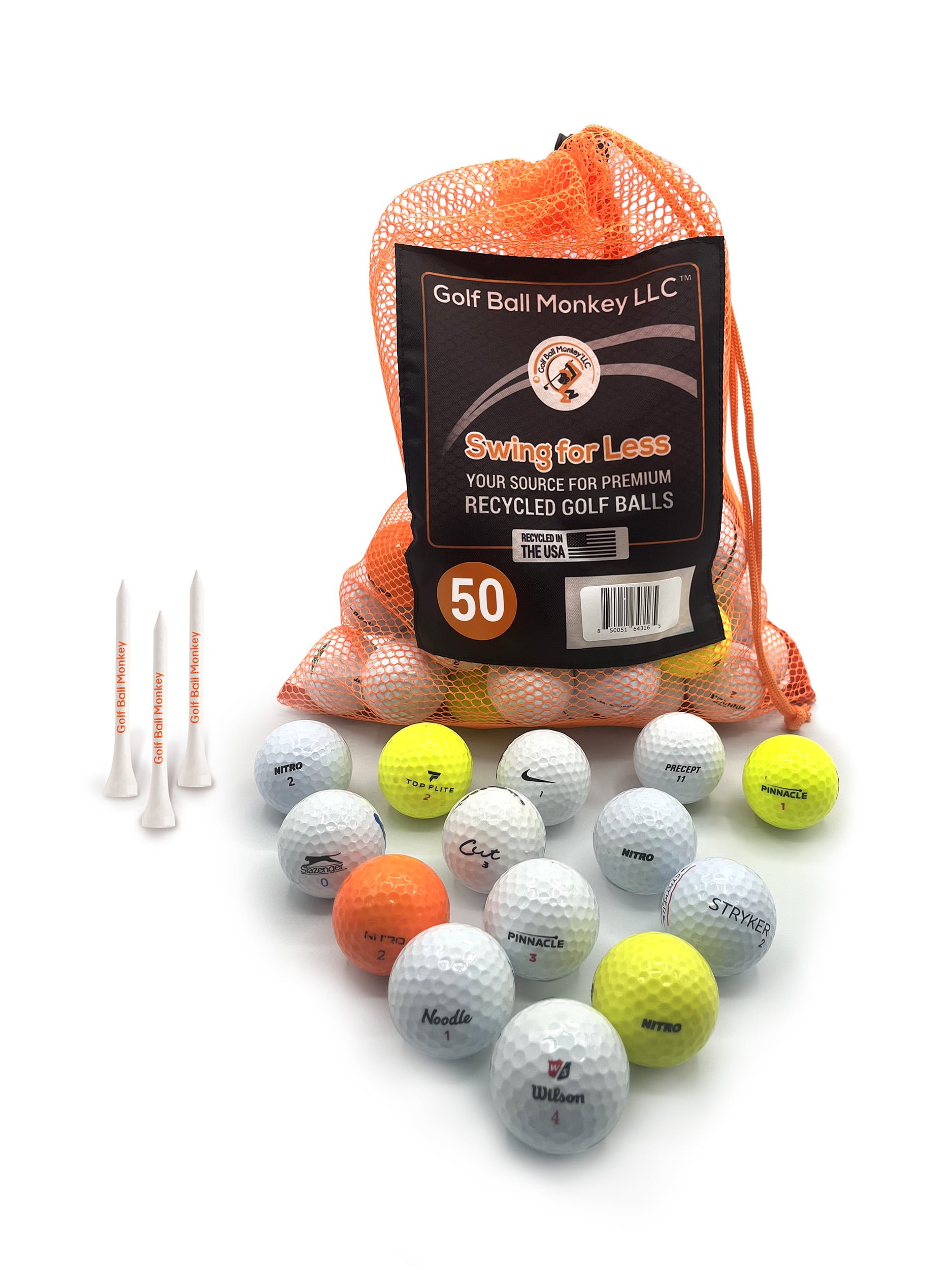 Golf Ball Monkey Cheap Value Line Series Golf Balls 50 Pack - 4A Golf ...