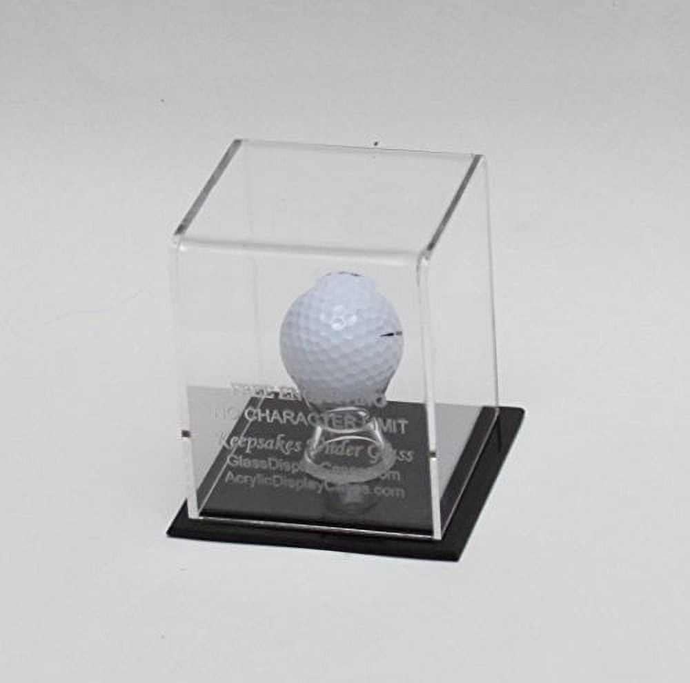 Golf Ball Personalized Laser Etched - Engraved Acrylic Display Case ...