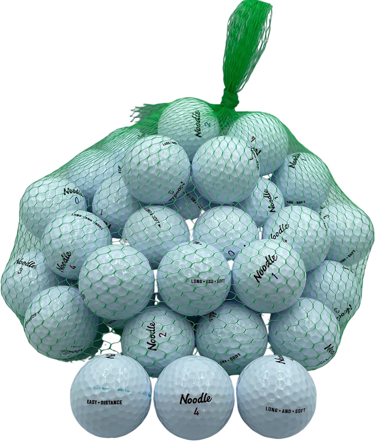 Golf Ball Planet, 50 Pack Noodle Mix, Mint Quality Recycled Golf Balls ...