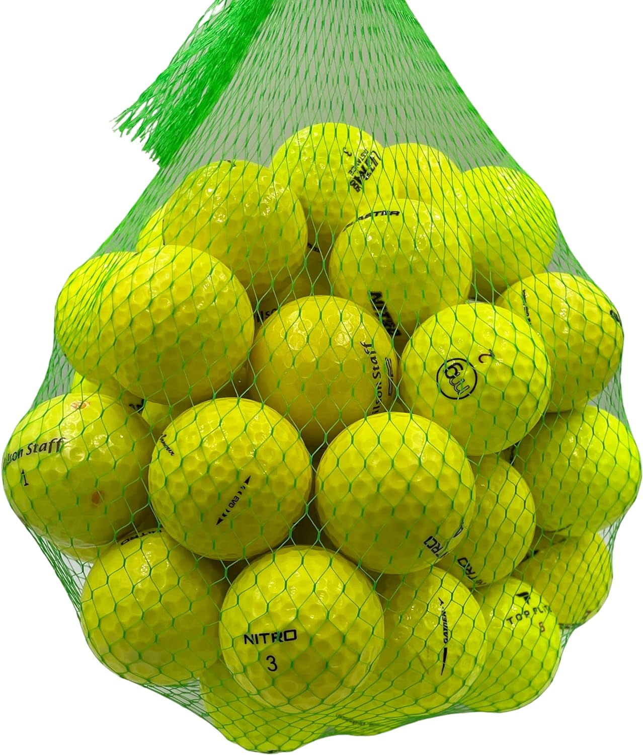 Golf Ball Planet - 50 Pack Recycled Golf Balls Yellow Mix (3A/Good ...