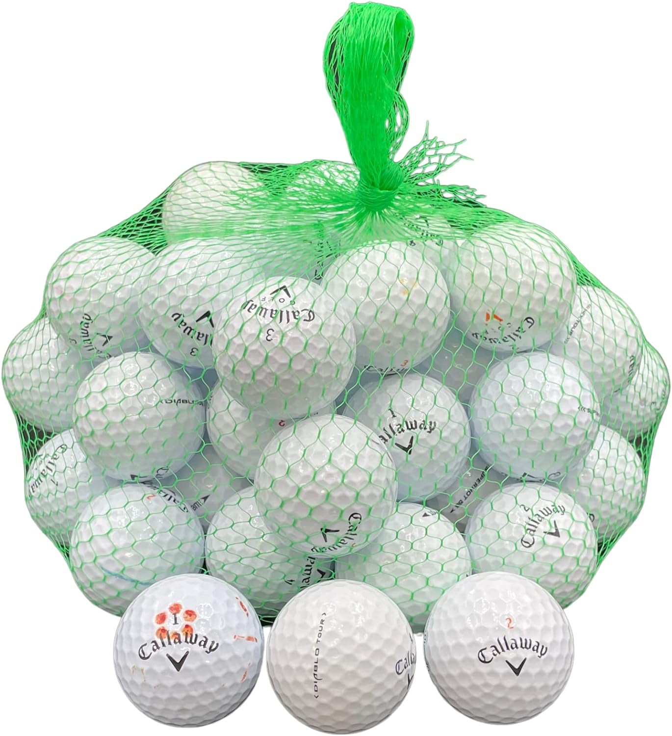 Golf Ball Planet - 50 Pack Recycled Golf Balls for Callaway (5A/Mint ...