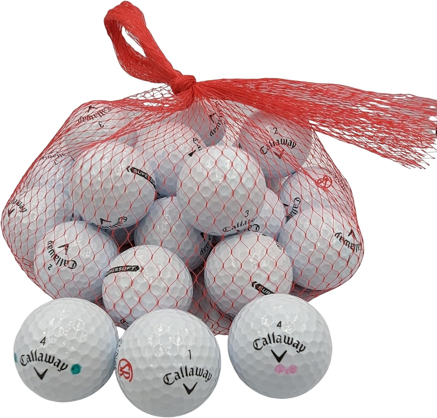 Golf Ball Planet - Callaway Supersoft Recycled Golf Balls (24 Pack, 5A ...