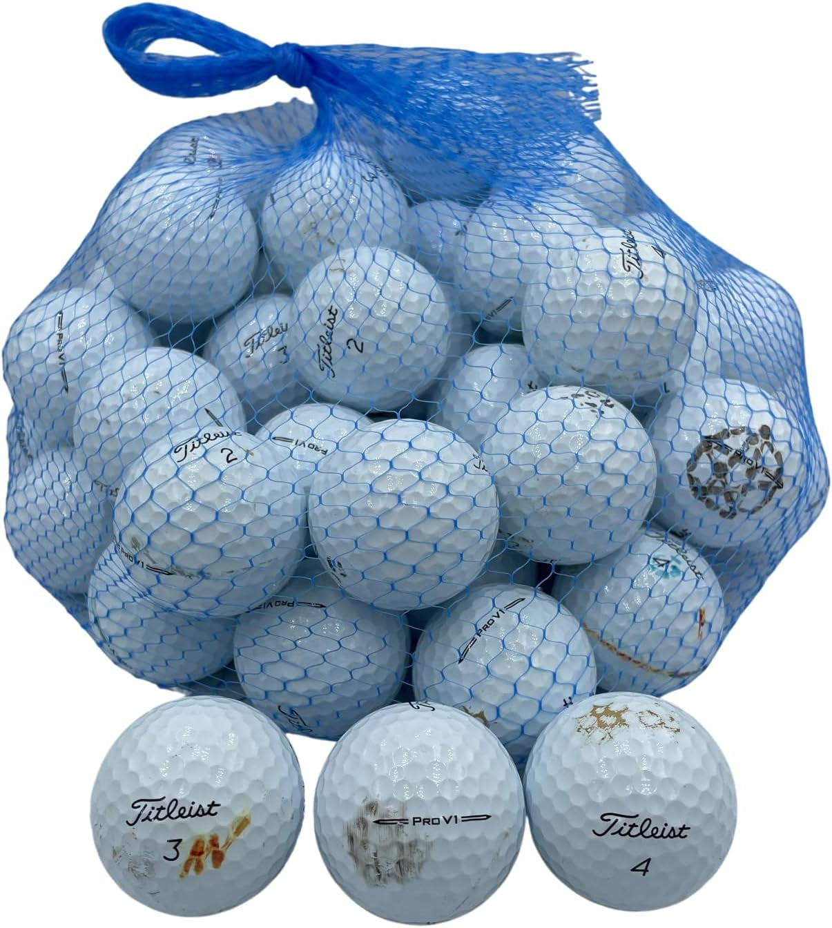 Golf Ball Planet, 100 Pack Pro V1 Recycled Golf Balls, 2023 3A Good ...