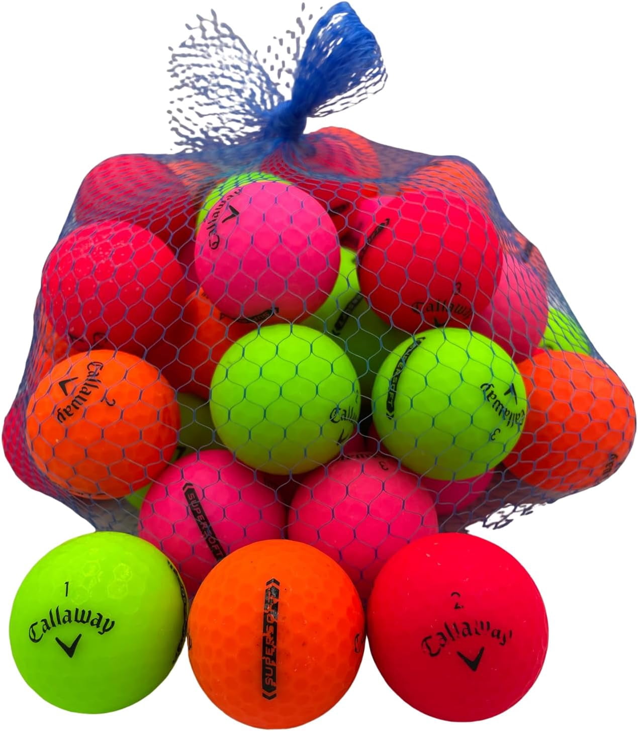 Golf Ball Planet - Supersoft Matte Color Mix Recycled Golf Balls for ...