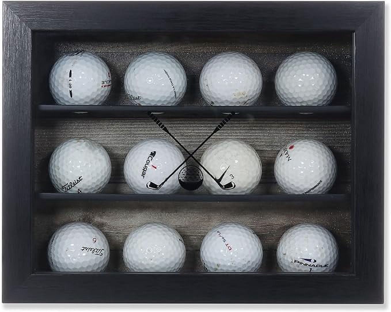 Golf Ball Shadowbox Display Case | 12 Ball & 25 Ball Options | Glass ...