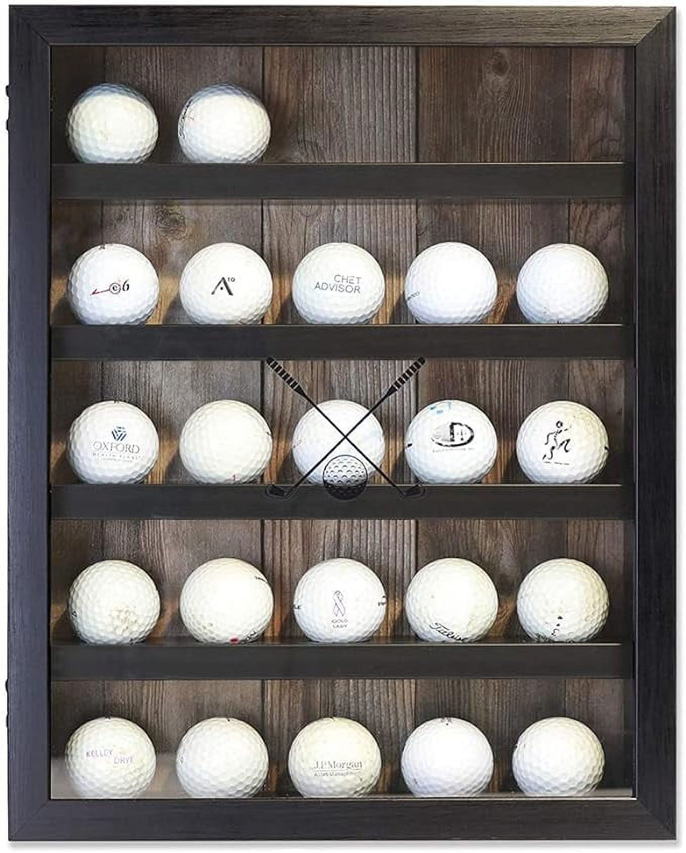Golf Ball Shadowbox Display Case | 12 Ball & 25 Ball Options | Glass ...
