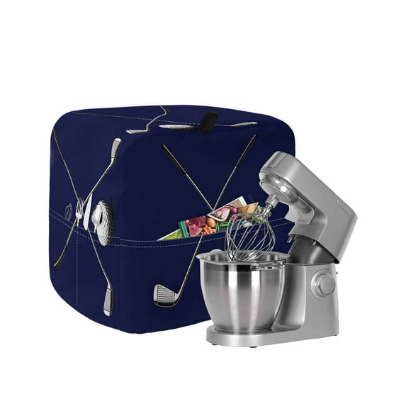 Golf Ball Stand Mixer Dust Cover with Storage Pocket & Handles, Navy ...