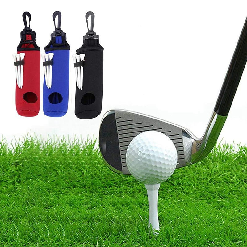 Golf Ball Tee Holder Portable Golf Ball Pouch Case Waist Belt Bag with ...
