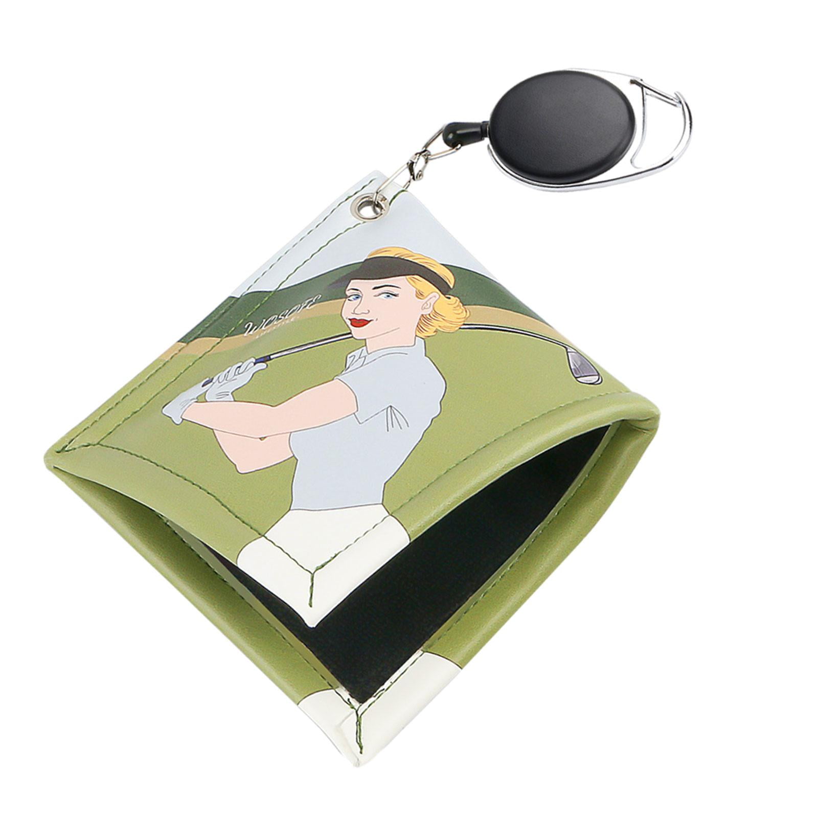 Golf Ball Towel Golf Club Head Cleaner for Men Women with Retractable ...