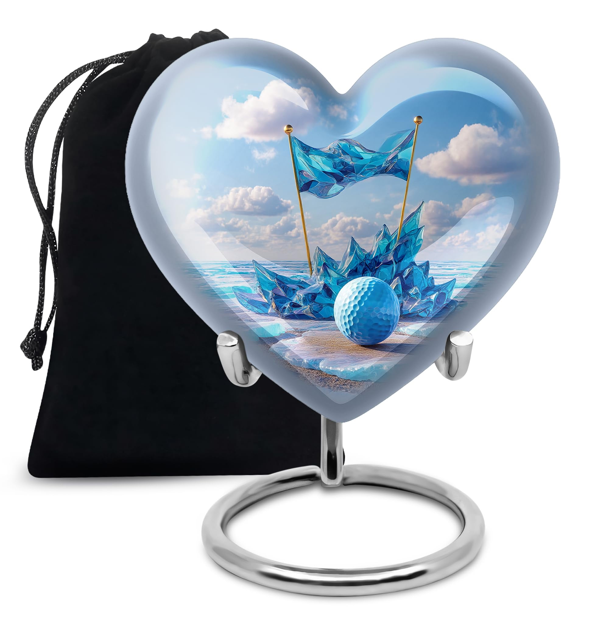 Golf Ball Tribute Urns for Mother & Father, Cremation & Funeral Urn for ...