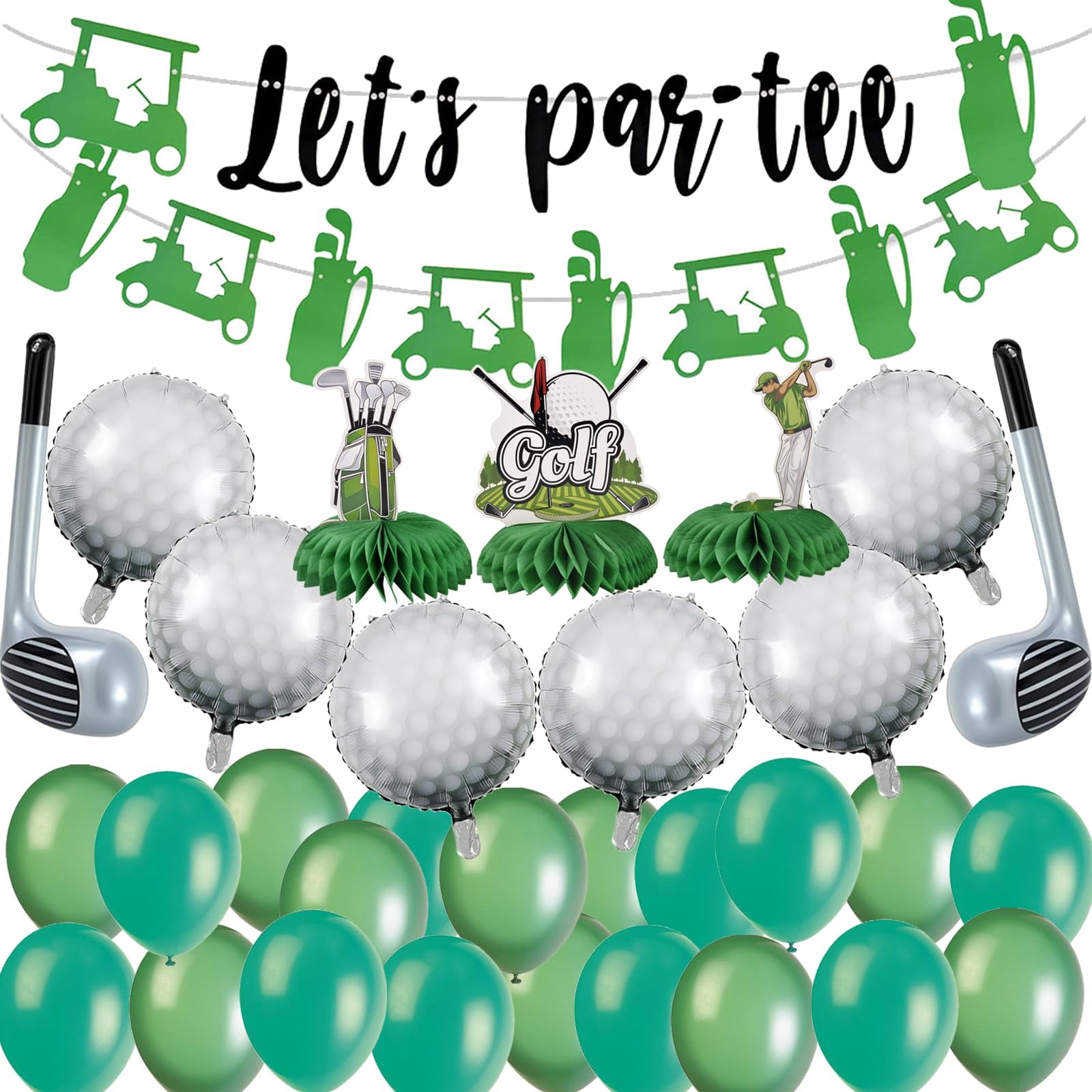 Golf Birthday Decorations DHF10 - 33pcs Golf Themed Decorations, Golf ...