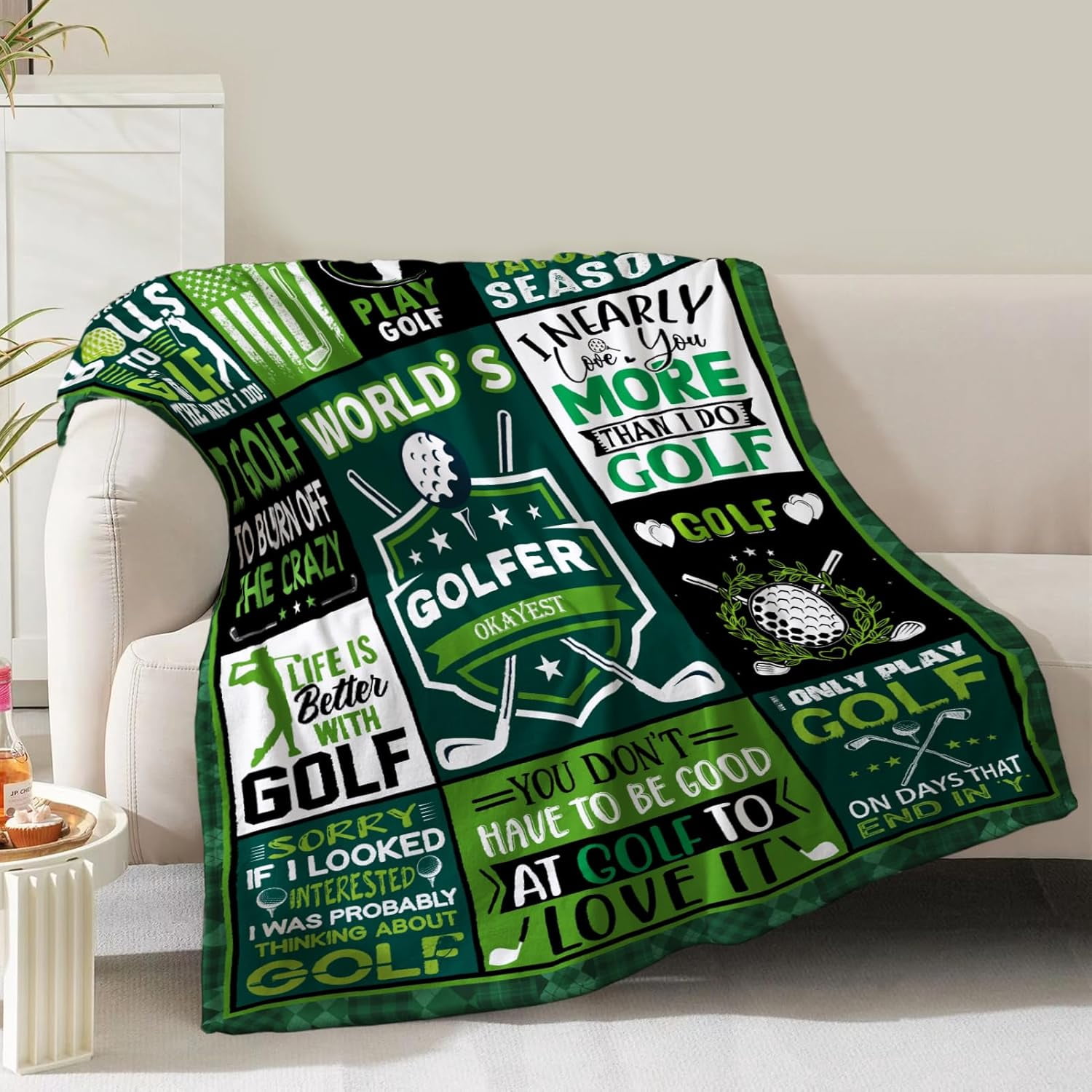 Golf Blanket Gifts for Men Dad Husband men Golfers Birthday Christmas ...