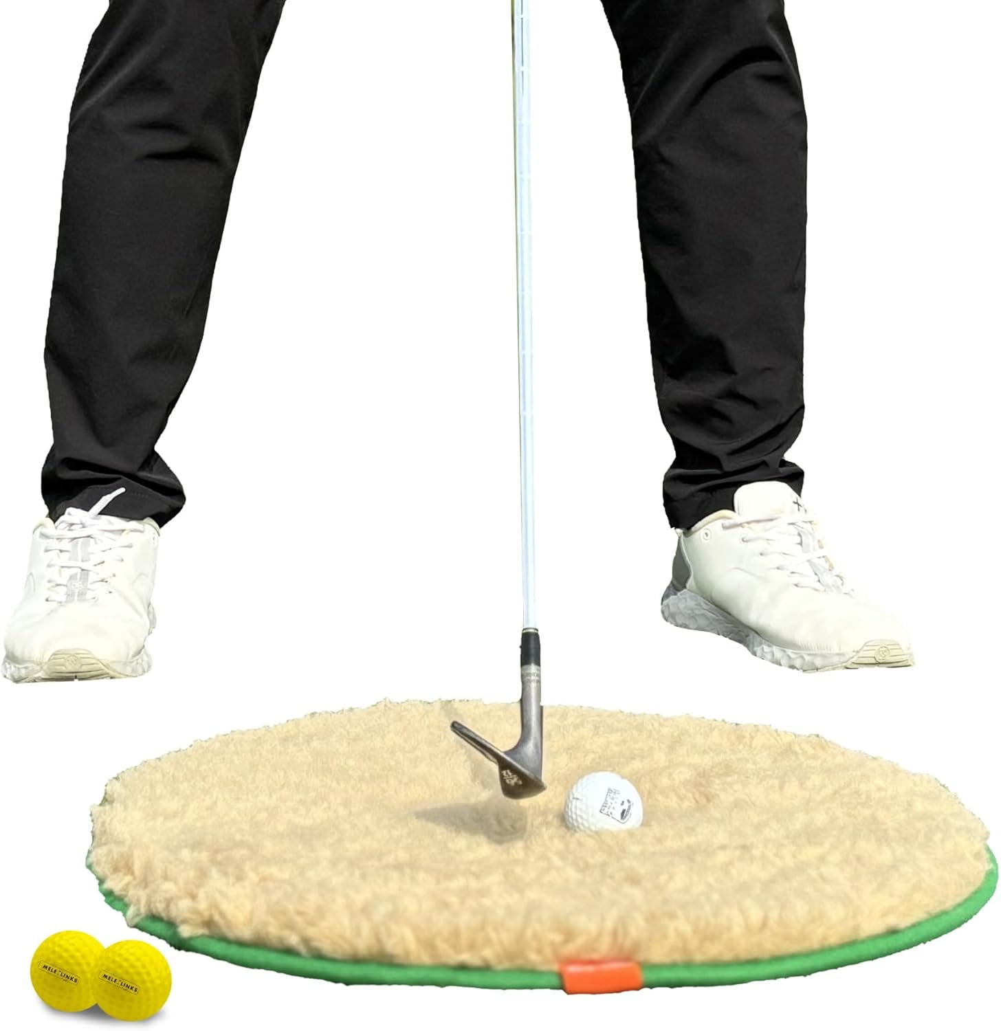 Golf Bunker Hitting Training Mat with 2 Pu Ball Golf Simulator Bunker ...