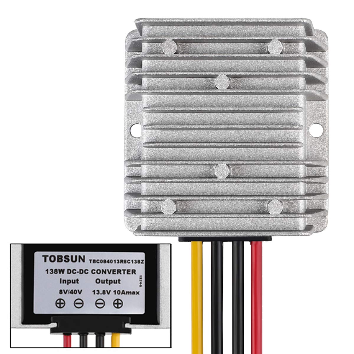 Golf CART Voltage Reducer Automatic Buck Boost Converter DC 8V-40V to 13.8V 10A Step Down Up ...