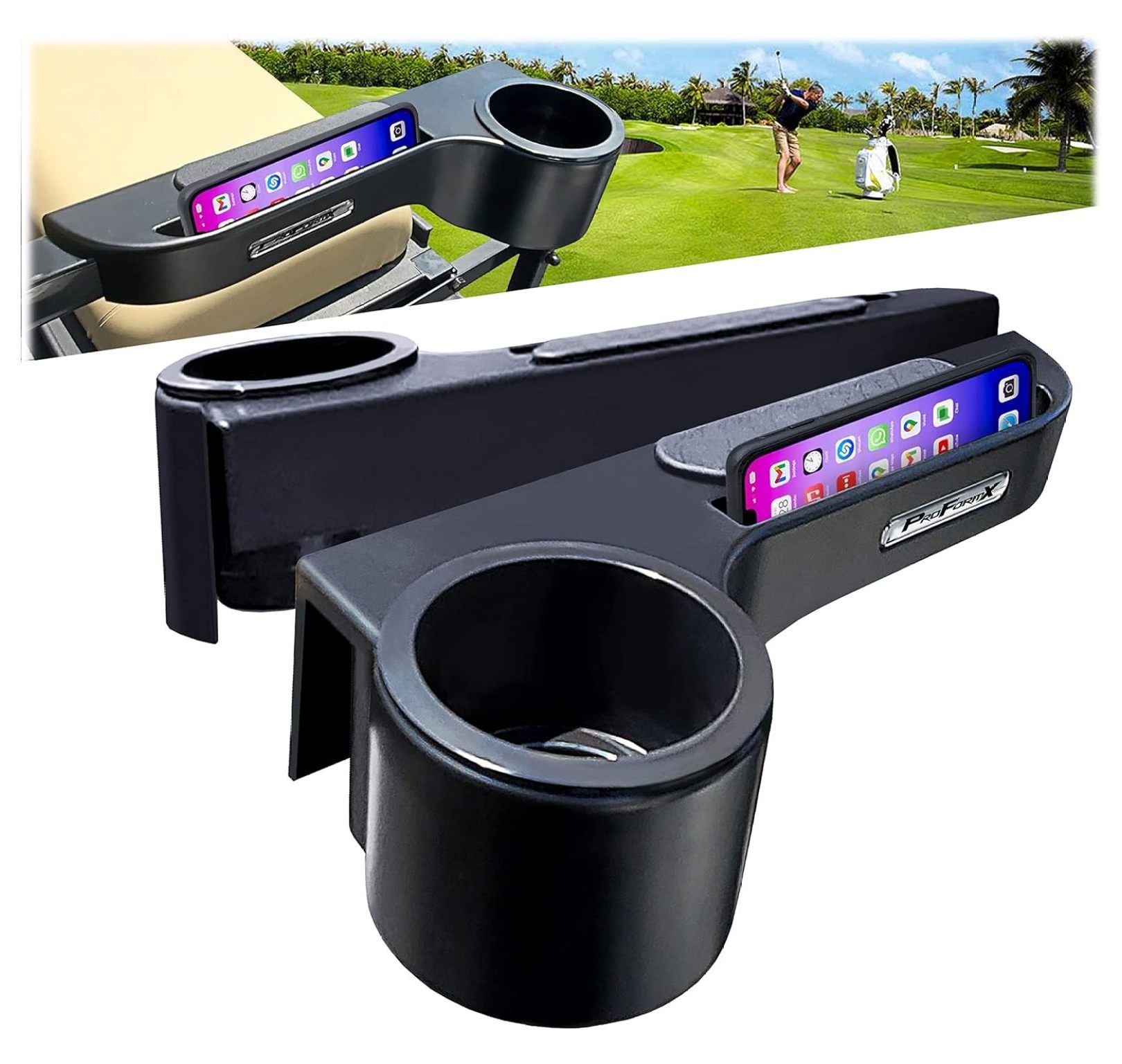 Golf Cart Armrest for Golf Cart Rear Seat Kit - Black Golf Cart Arm ...