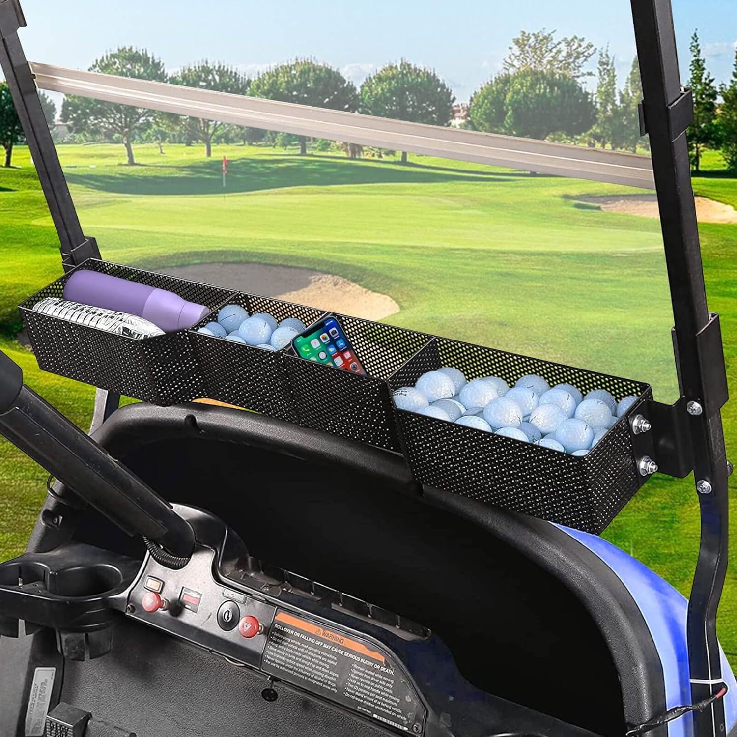 Golf Cart Basket Front Inner Fit EZGO TXT & RXV, Club Car Precedent&DS ...