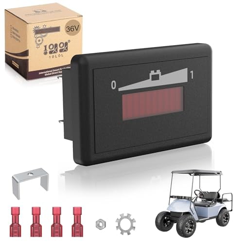 Golf Cart Battery Meter 36V LED Battery Power Indicator, Compatible ...