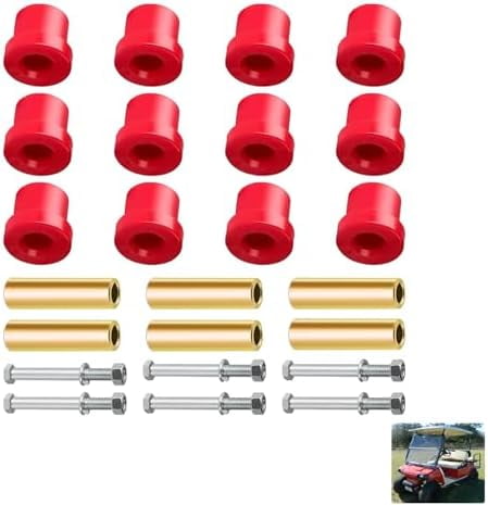 Golf Cart Bushings Kit for Club Car DS, Rear Spring Red Polyurethane ...