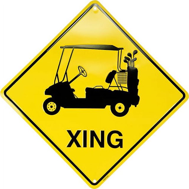 Golf Cart Crossing Sign - Walmart.com