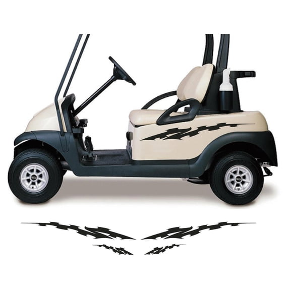 Golf Cart Decals Accessories Go Kart Stickers ORV Side By Side Graphics ...