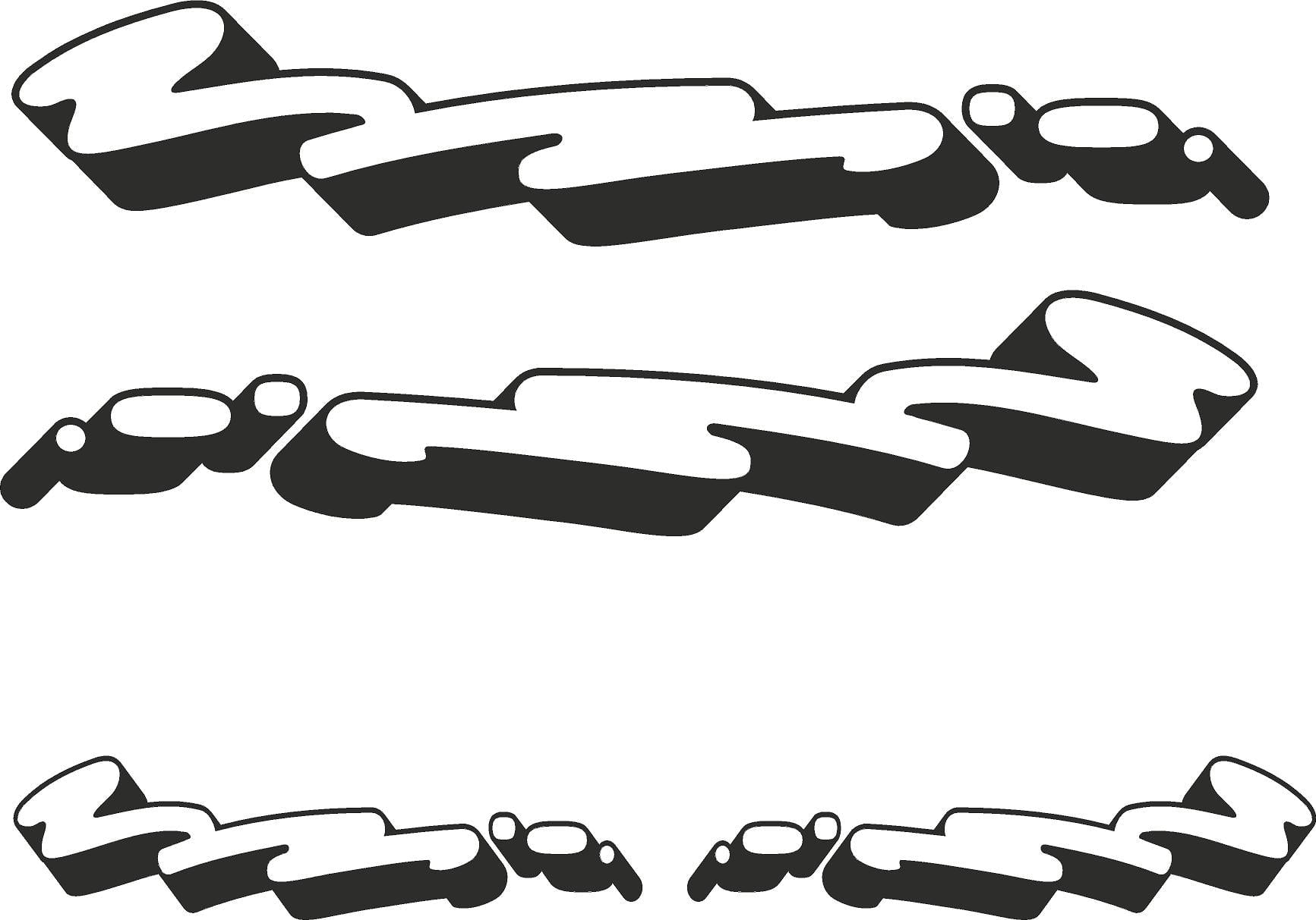 Golf Cart Decals Accessories Go Kart Stickers Tribal Flames Stripes ...