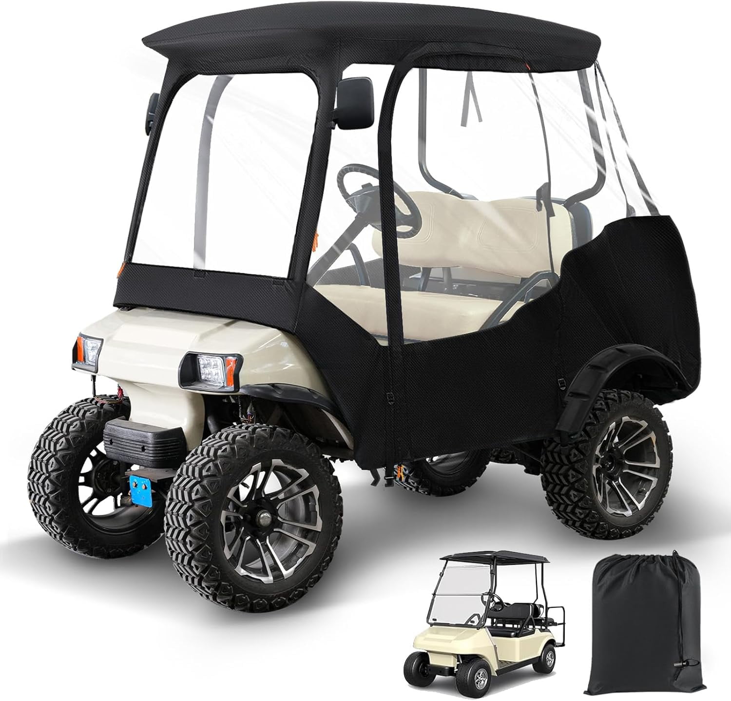 Golf Cart Enclosure Suitable for 4 Passenger Club Car DS Golf Carts ...