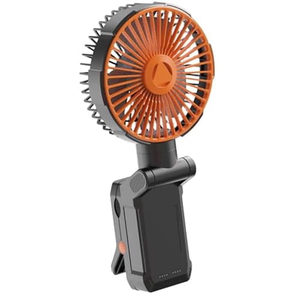 Golf Cart Fan 75° Oscillating 4000mAh USB Rechargeable ClipOn Magnetic ...