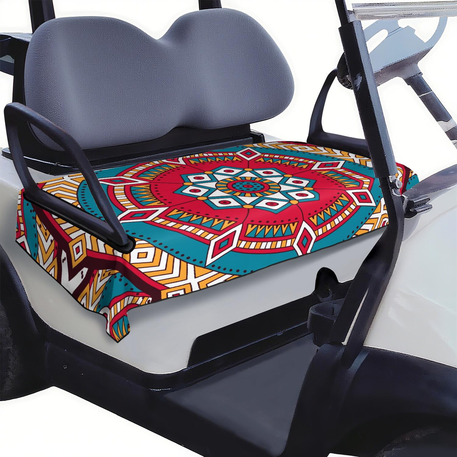 Golf Cart Front Bench Seat Towel 51" x 31" Mandala - Premium Microfiber ...