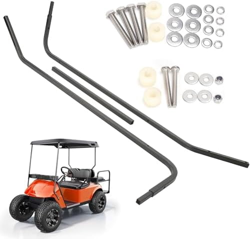 Golf Cart Front Roof Strut Brackets for EZGO TXT (94-13) with Steel ...