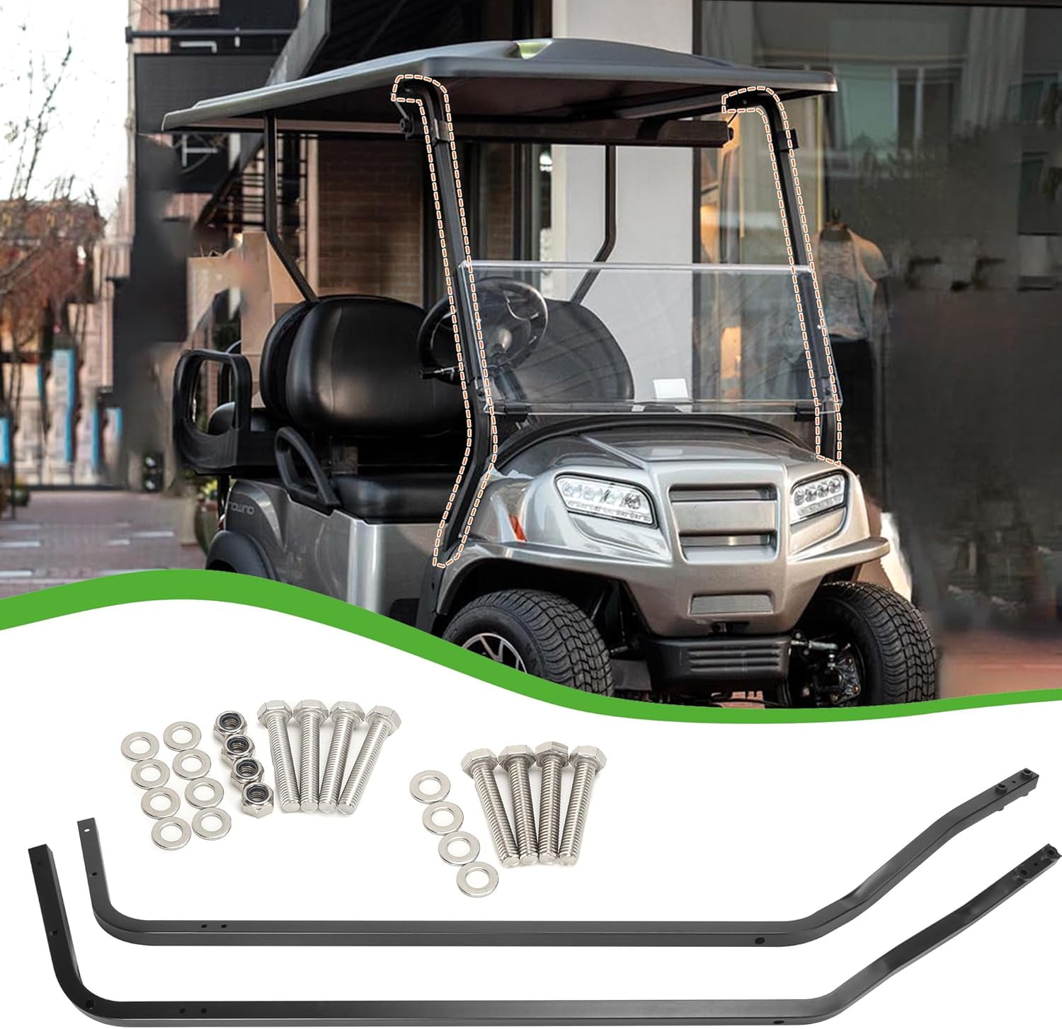 Golf Cart Front Strut Support Brackets for Club Car Precedent Tempo ...