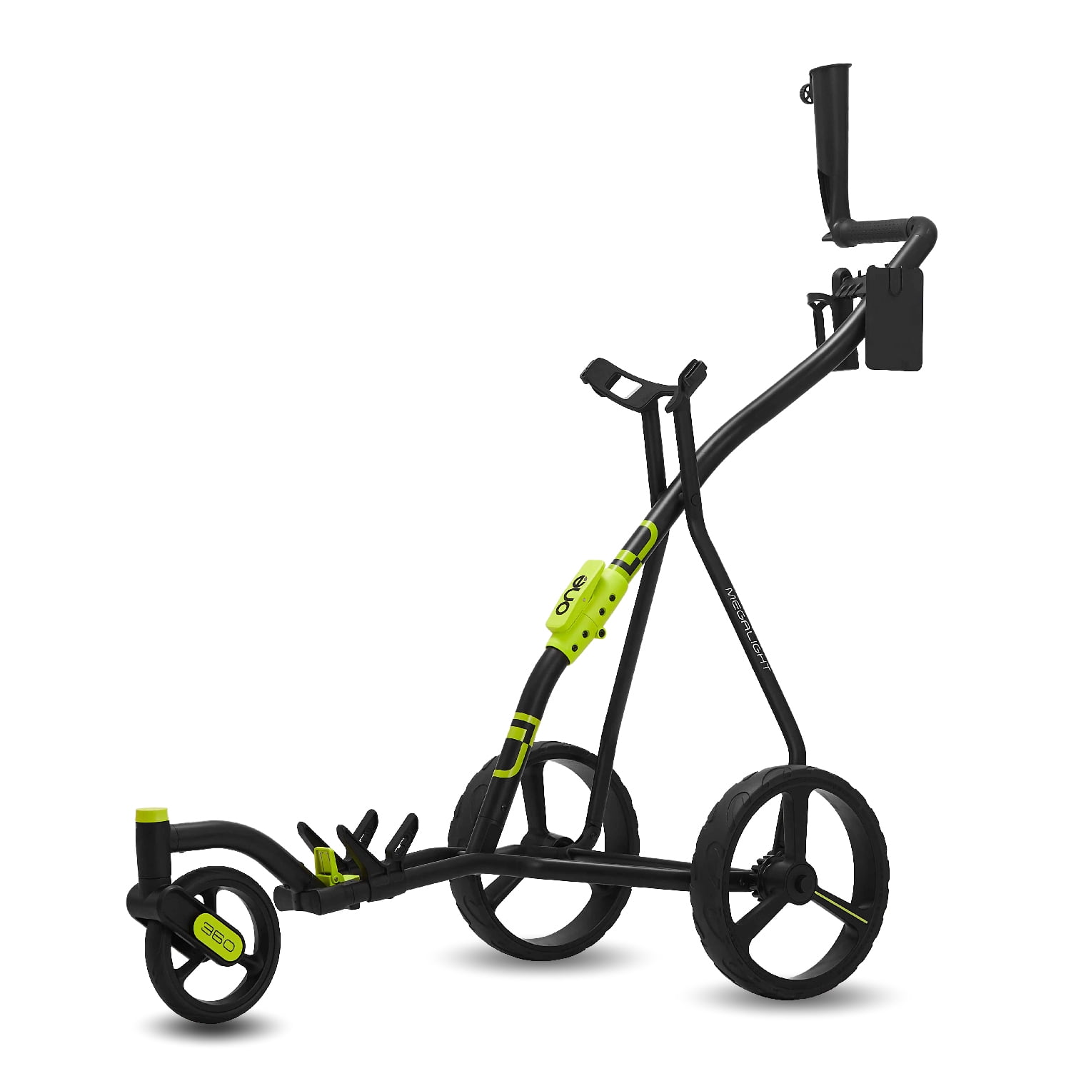 Free Shipping! Wish-Bone Golf Push Cart 360° Swivel, 1-Step Folding ...