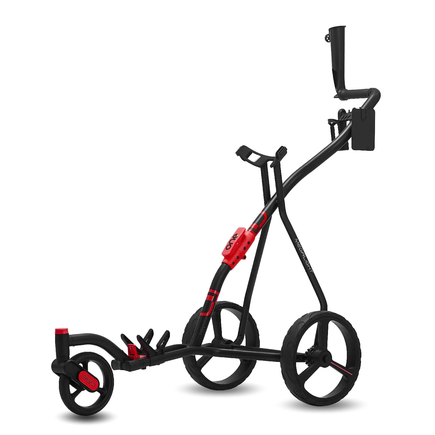 Wishbone Golf Push Cart - Lightweight - 360 Swivel Wheel - Walmart.com