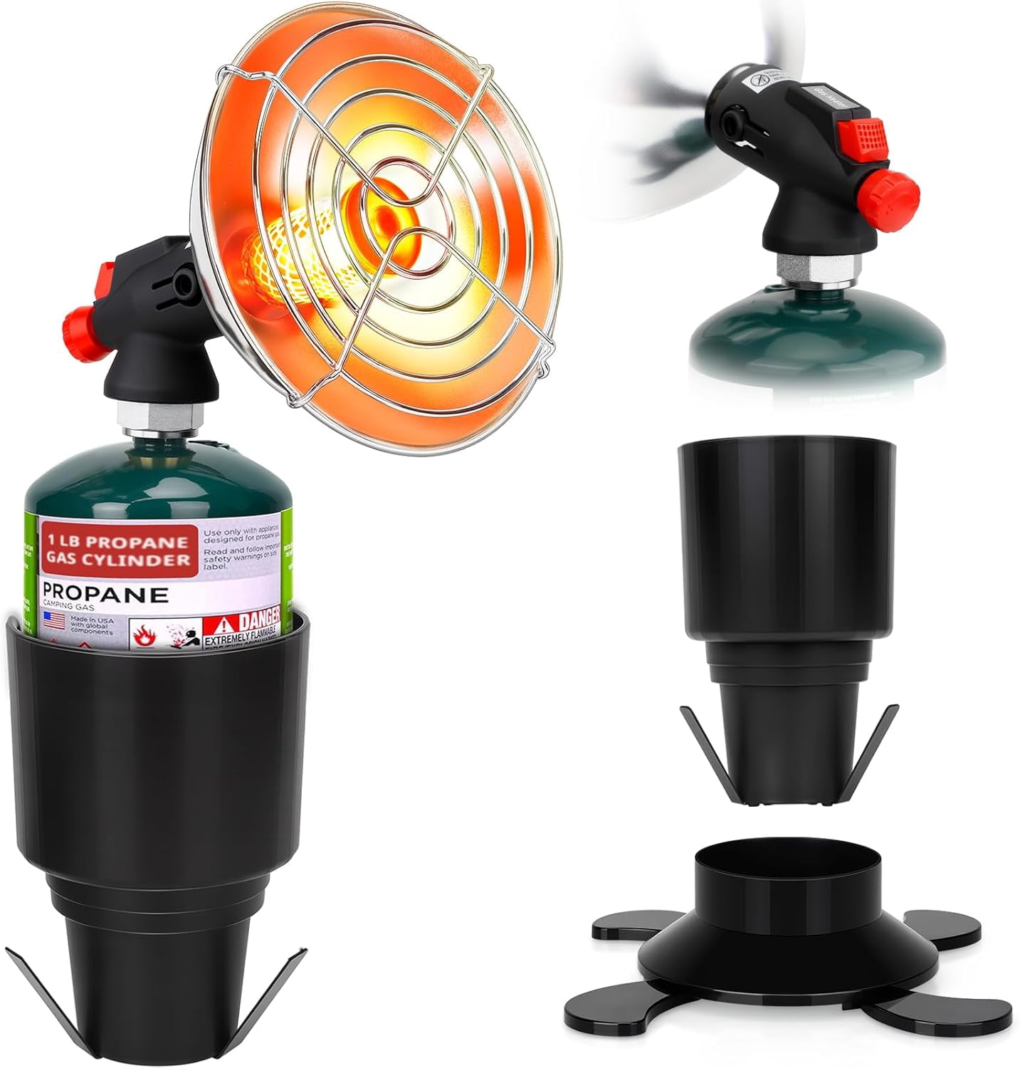Golf Cart Heater, Portable Propane Heater with Self Igniter, 2-in-1 ...