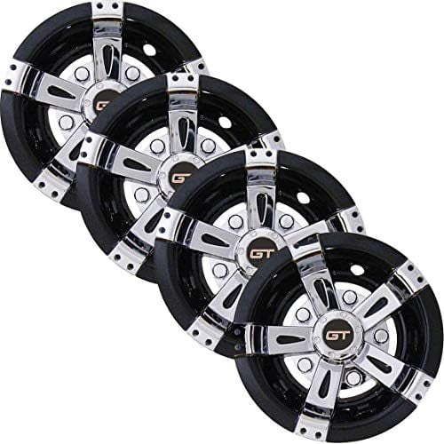Golf Cart Hubcaps 8 inch Set of 4 Universal Golf Cart Wheel Covers in ...