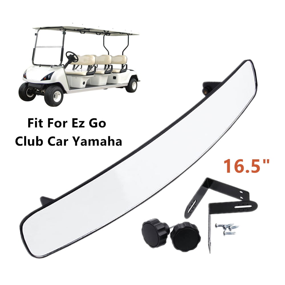 Golf Cart Rear View Mirror 180-degree Field 16.5" Panoramic Convex ...