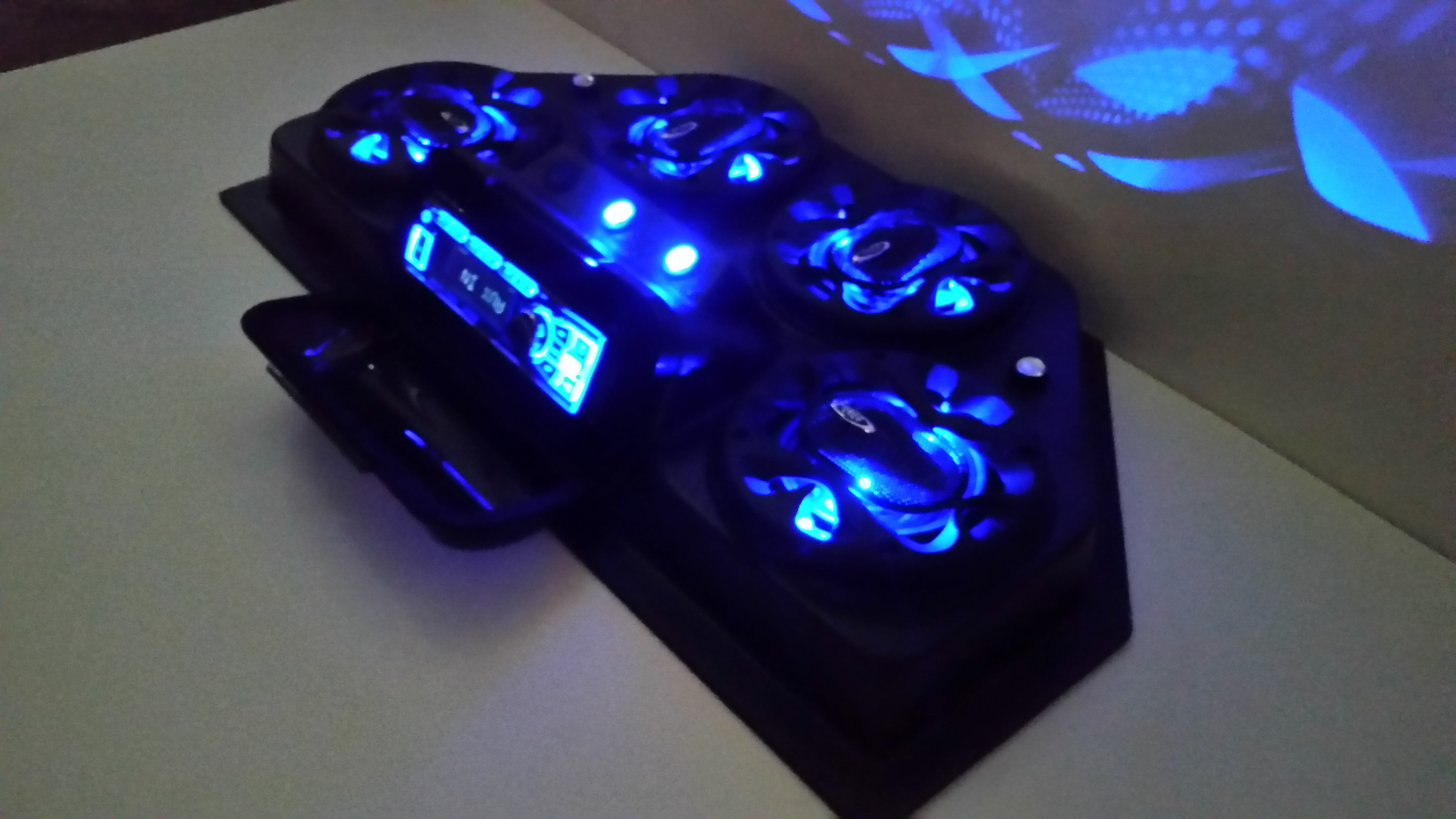 Waterproof Overhead Golf Cart UTV Stereo Console with Bluetooth, Blue ...