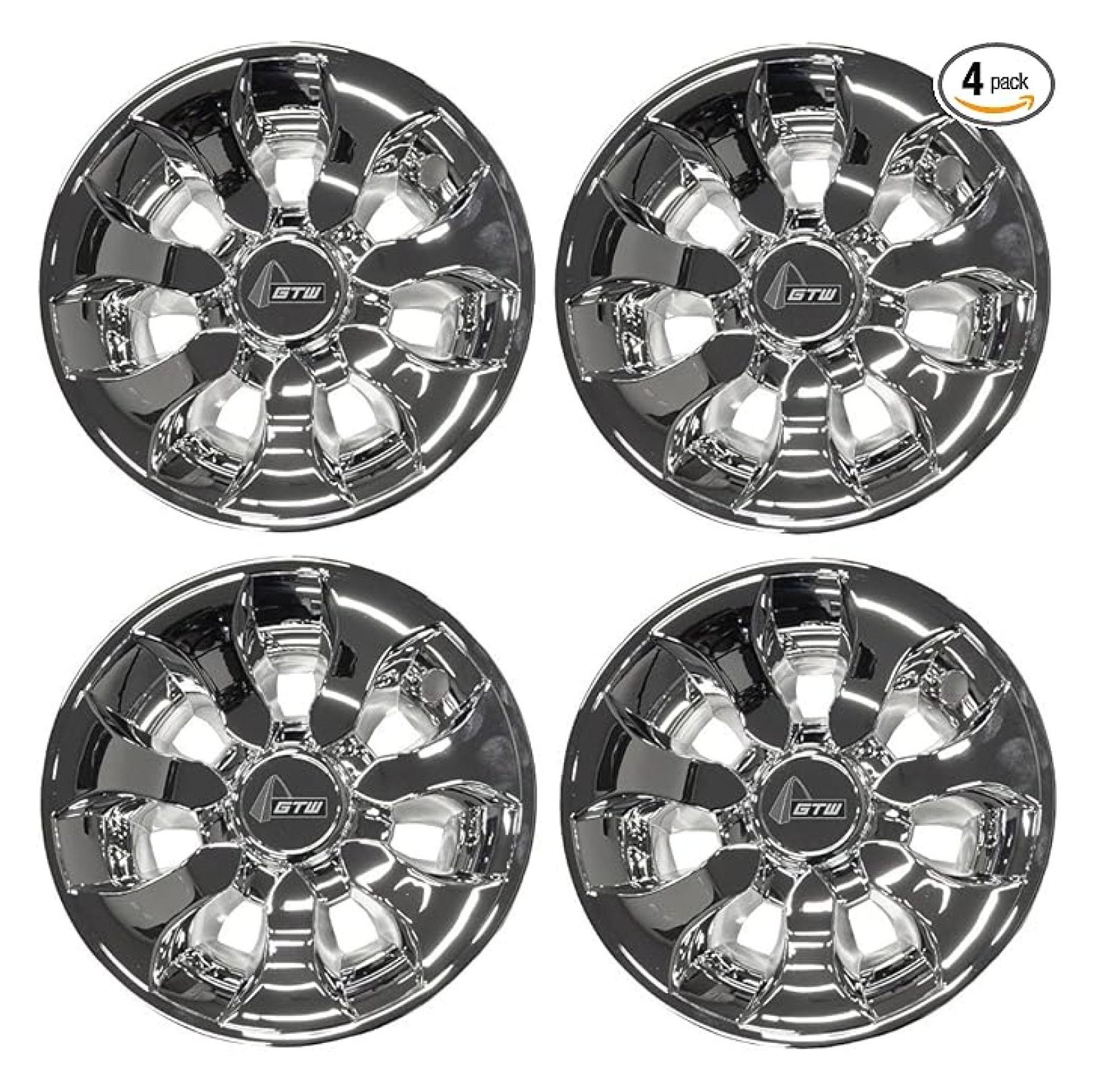 Golf Cart Wheel Covers 8 Inch - Drifter Hubcaps Set of 4 | Universal ...