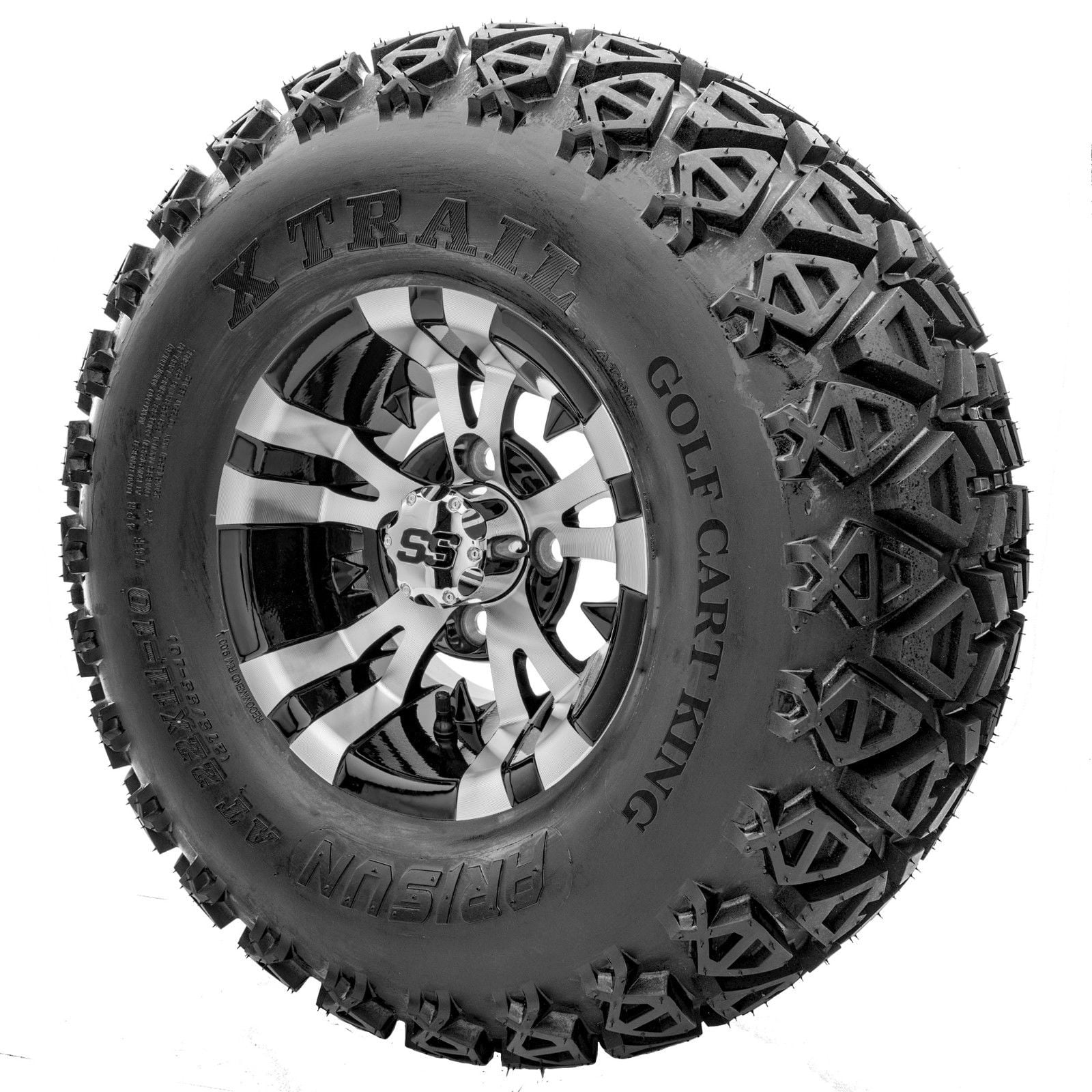 Golf Cart Wheels and Tires - 10" SS & (20x10-10 or 22x11-10) Vampire ...
